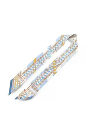 Hermès 2010s Brides Et Gris-gris Twilly Scarf