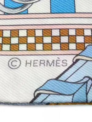 Hermès 2010s Brides Et Gris-gris Twilly Scarf
