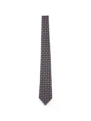 Kiton Micro-pattern Tie - Brown