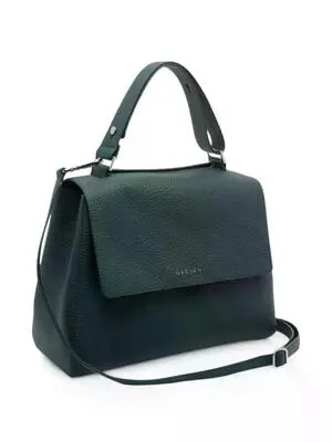 Orciani Sveva Grained Leather Handbag