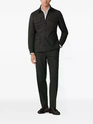 HACKETT LONDON Herringbone-pattern Jacket