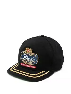 Rhude Baseball Cap With Embroidered Logo - Black