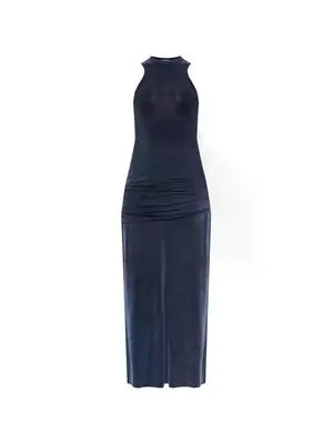 IRO PARIS Eclose Ruched Sleeveless Dress - Blue