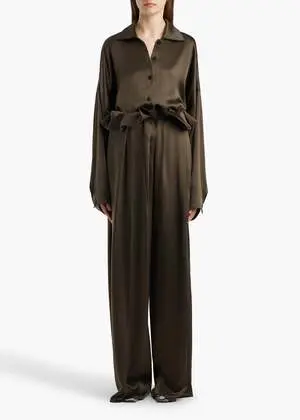 Khaite Bodine Silk Charmeuse Shirt
