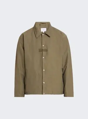 Rhude Logo Coaches Jacket Taupe And Taupe - Khaki