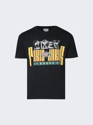 Rhude Trofeo Tee Vintage And Yellow - Black