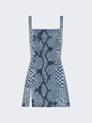 CLIO PEPPIATT Medusa Mini Dress Python