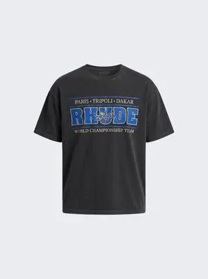 Rhude Chrono Tee Vintage And Blue - Black