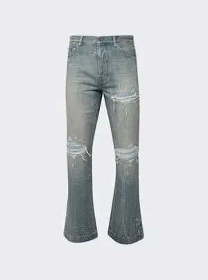 Amiri Repaired Straight Flare Mx1 Jean Laurel Fade