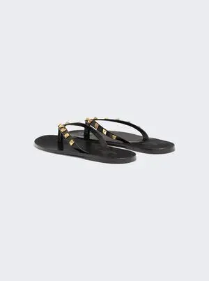 Valentino Garavani Rockstud Goatskin Flip-flop Sandals
