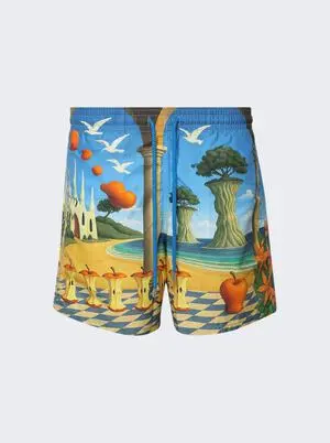 Vilebrequin X 3.paradis Eden Swim Shorts Santorini - Multi