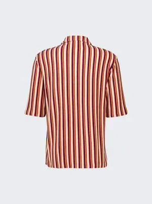 Valentino Garavani Terry Polo Shirt Multicolor Stripes