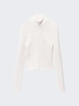 Alexander Wang Debossed Logo Fitted Jacket Optic