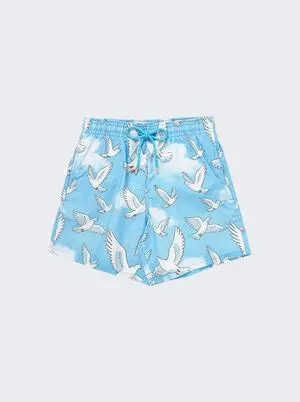 Vilebrequin X 3.paradis Swim Shorts Blue Doves