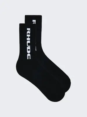 Rhude Tripoli Racing Logo Sock And White
