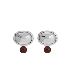HEAVEN MAYHEM Calypso Earrings With Enamel Detail - Silver