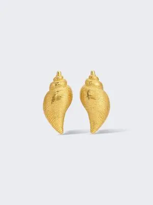 HEAVEN MAYHEM Luce Shell Stud Earrings