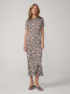 Diane Von Furstenberg Rhona Dress - Thistle Brown