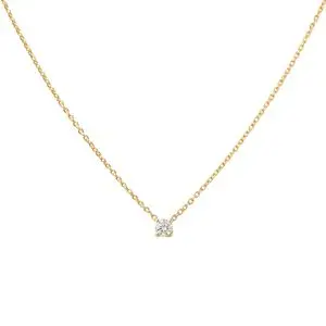 LILY FLO JEWELLERY Aurora Claw Set Diamond Solitaire Necklace - Gold
