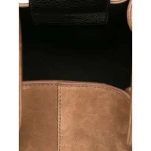 Yuzefi Suede Gathered Shoulder Bag - Brown