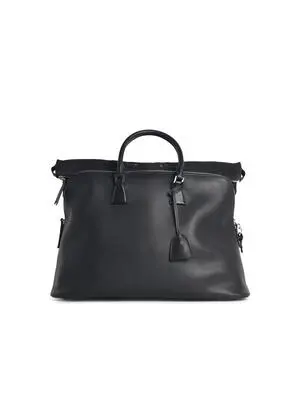 MAISON MARGIELA 5ac Soft Xl Leather Bag - Gray