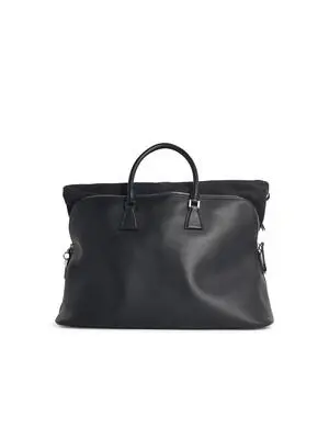 MAISON MARGIELA 5ac Soft Xl Leather Bag - Gray