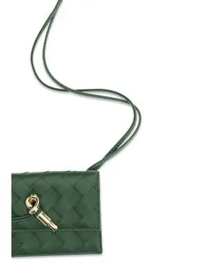 Bottega Veneta Andiamo Badge Holder - Green