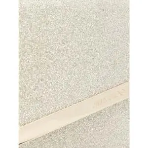JIMMY CHOO Metallic Glitter Clutch Bag - Silver