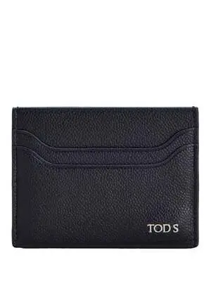 TOD'S Leather Card Holder - Blue