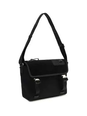 Loewe Medium Messenger Flex Bag In Canvas And Suede