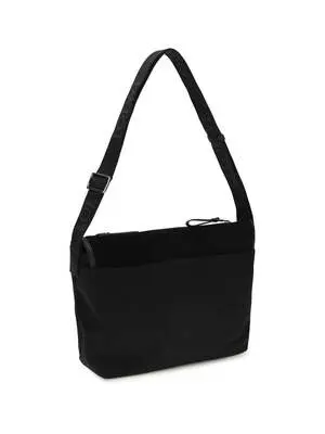 Loewe Medium Messenger Flex Bag In Canvas And Suede