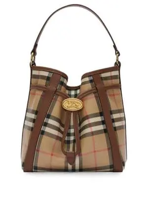 Burberry Cotton Bucket Bag - Brown