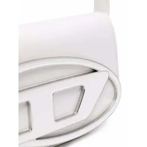 DIESEL® Calf Leather Logo Plaque Tote Bag - Multicolor
