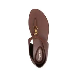 Saint Laurent Cassandra Logo Plaque Sandals