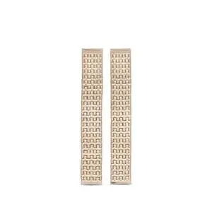TOM FORD Tone Mesh Texture Drop Earrings - Gold