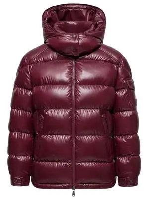 Moncler Maire Hooded Short Down Jacket - Red