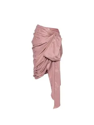 Chloé CHLOE Draped Silk Mini Skirt Multicolor