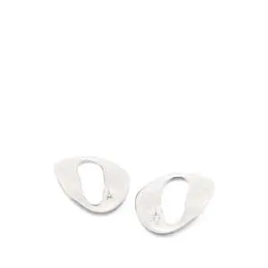 Cult Gaia Sculptural Hammered -tone Earrings - Silver