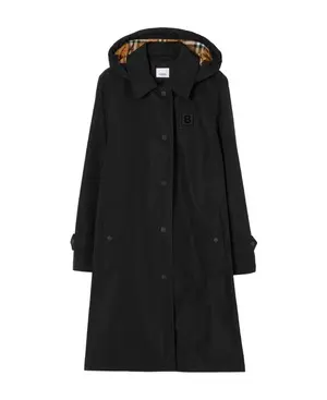Burberry Hooded Coat With Logo Detail