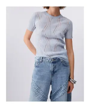 Liu Jo Short-sleeve Round-neck Top