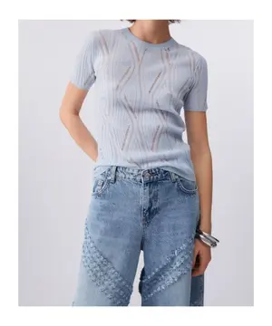 Liu Jo Short-sleeve Round-neck Top