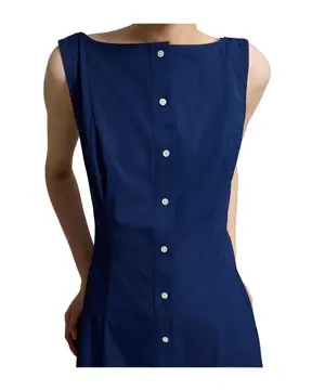 Polo Ralph Lauren Boat-neck Buttoned Maxi Dress