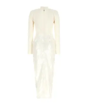 ROTATE BY BIRGER CHRISTENSEN Knotted Midi Dress