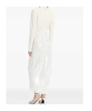 ROTATE BY BIRGER CHRISTENSEN Knotted Midi Dress