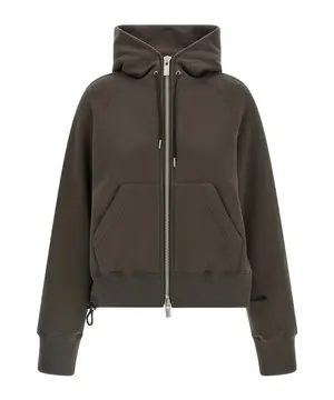 Sacai Zip-up Raglan Sleeved Drawstring Hoodie - No