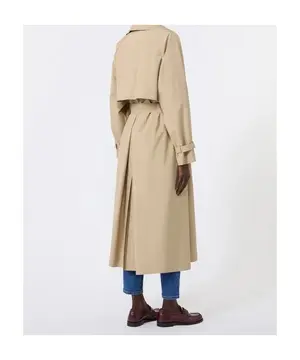 Max Mara Long Water-repellent Technical Trench Coat