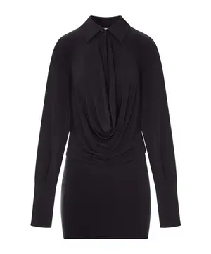Andamane Deep V-neck Mini Dress