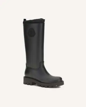 Moncler Waterproof Knee-high Boots With Drawstring Closure