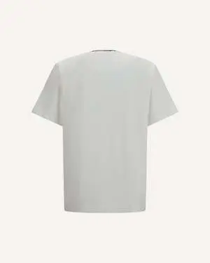 Burberry Cotton T-hirt With Check Trim