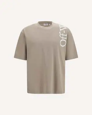 Off-White Vertical Bookish Skate T-shirt Ale - Beige